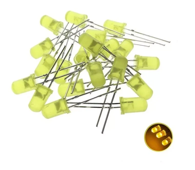 LEDS DIFUSO AMARILLO 5MM - Systronics Electrónica
