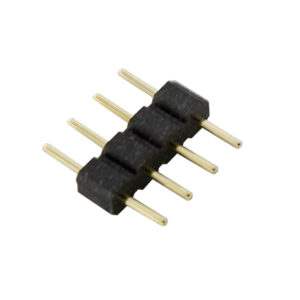 CONECTOR MACHO 4 PINES DOBLE PARA TIRA LED RGB CONNECTOR-4P - Systronics Electrónica
