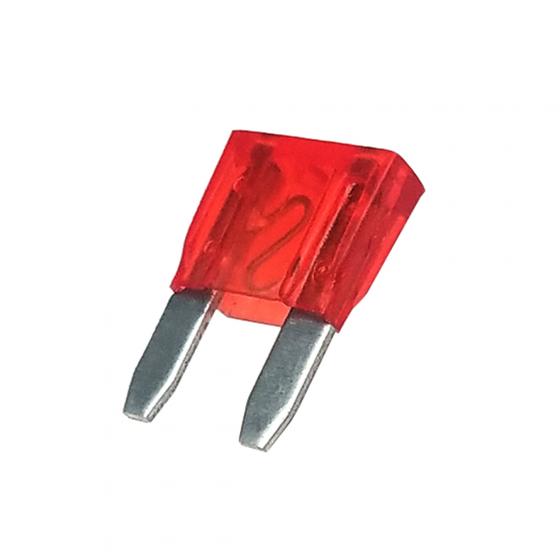 FUSIBLE AUTOMOTRIZ MINI TIPO CLAVIJA ROJO 10AMP - Systronics Electrónica